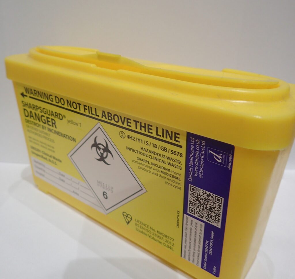 Sharps Bin 1ltr - Mediquip