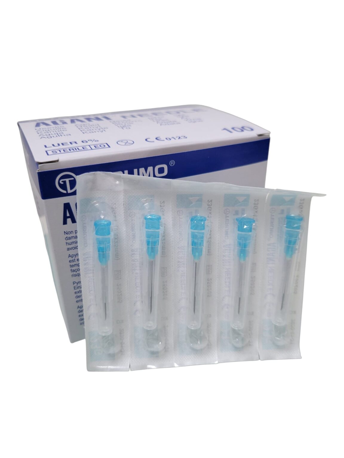 Blue Hypodermic Needles 23G x 25mm – AN*2325R1 - Mediquip